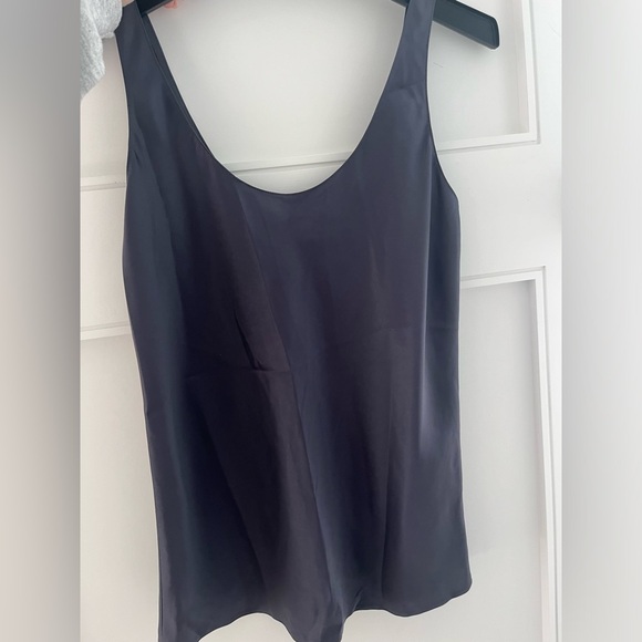 Vince | Tops | Vince Silk Top Gray Size 2 New With Tags Never Worn ...